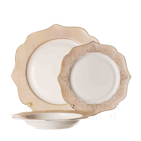 ICM Gold Victoria Dinnerware Set 18pc – The Cuisinet