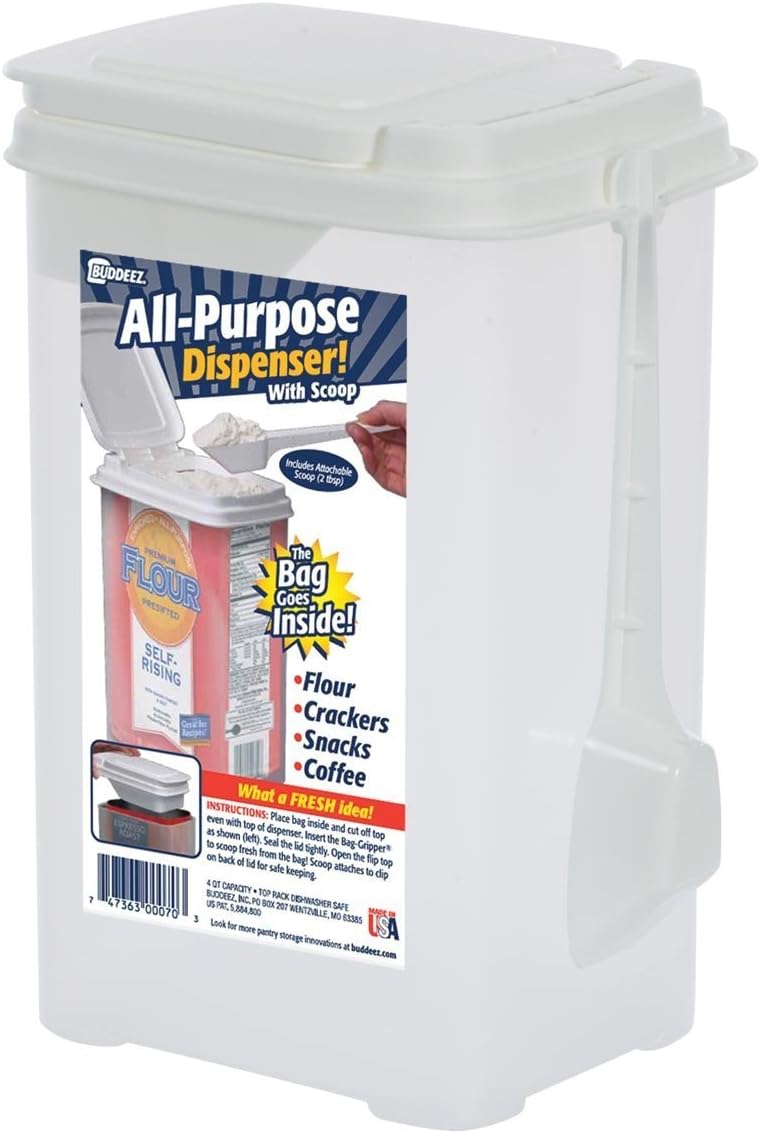 BUDDEEZ All Purpose Dispenser with Scoop 3.75qt 1pc – The Cuisinet