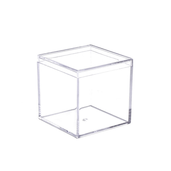 MiniWare Clear Square Boxes With Lids 2" 12pc – The Cuisinet